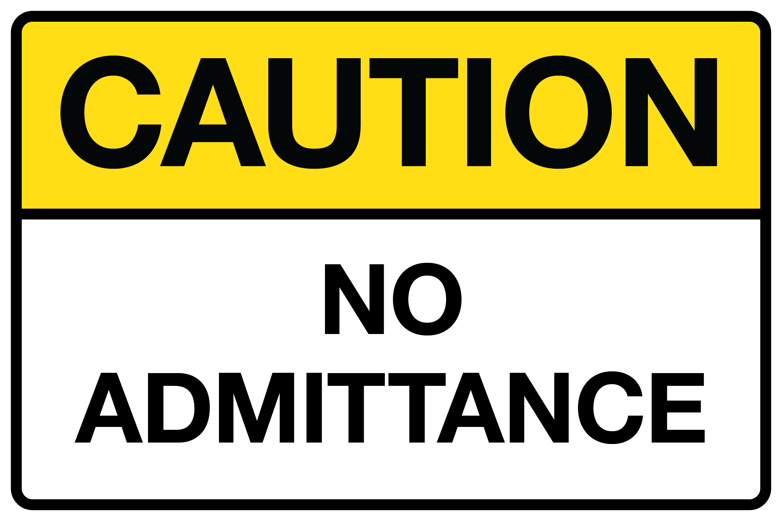 "NO ADMITTANCE" SIGNS #107 – daVinci Print