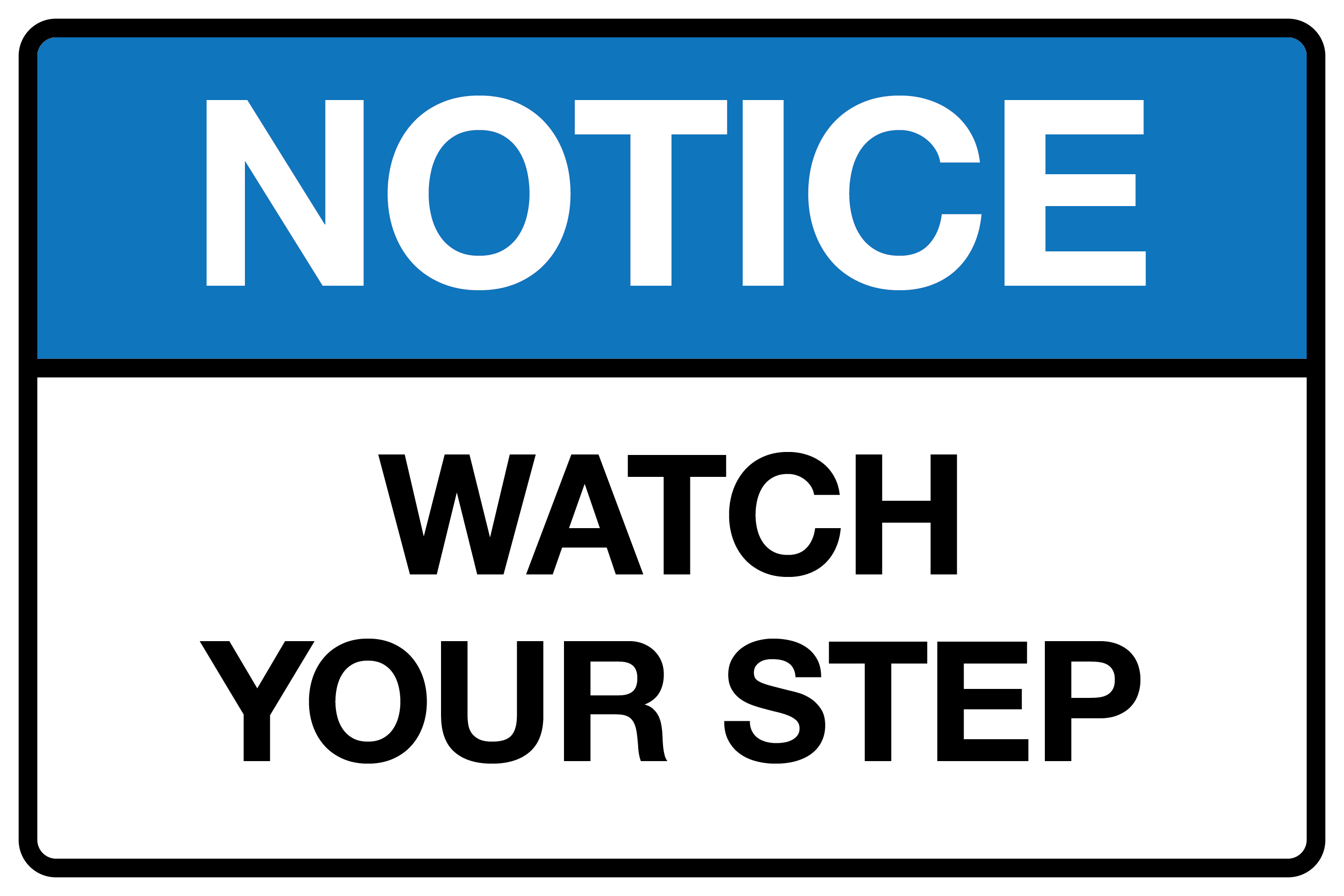 "WATCH YOUR STEP" Decals #1009 – daVinci Print